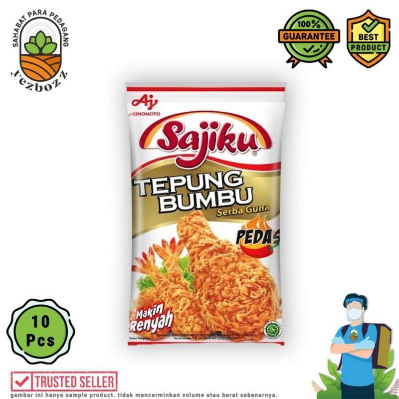 Jual Sajiku Tepung Bumbu Serbaguna Pedas 1 Renceng Isi 10 Sachet di ...