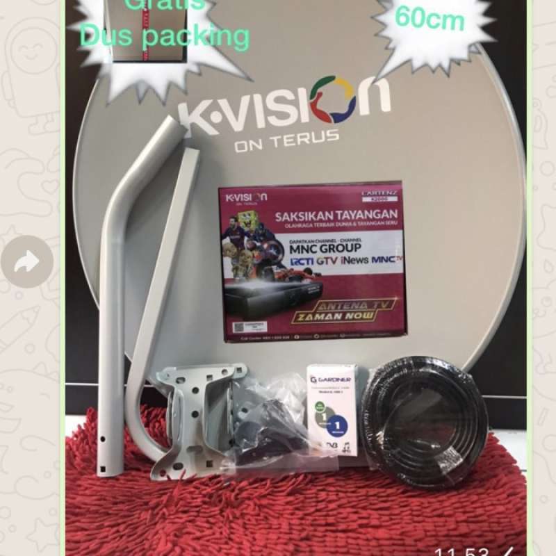 Jual Paket Parabola Mini 60cm Receiver Kvision Cartenz K2000 Di Seller ...