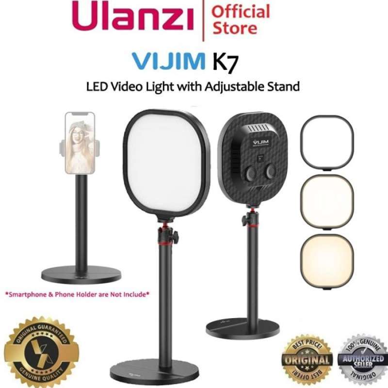 Promo Ulanzi Vijim K7 LED Video Light with Adjustable Table Stand Diskon 10% di Seller GALAXY ...