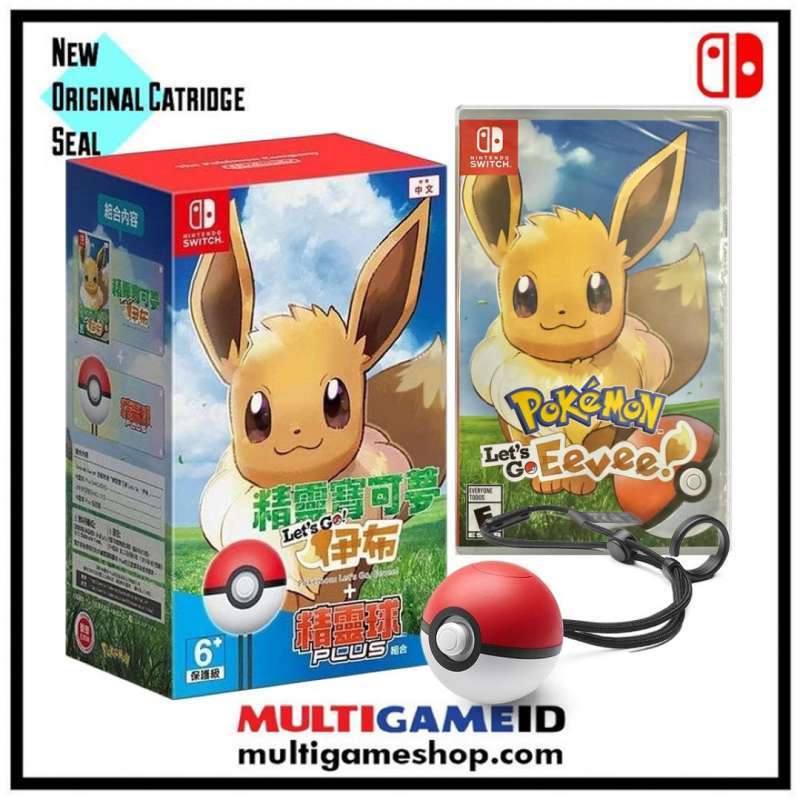 Jual Switch Pokemon Lets Go Eevee + Pokeball Controller with MDE Us ...