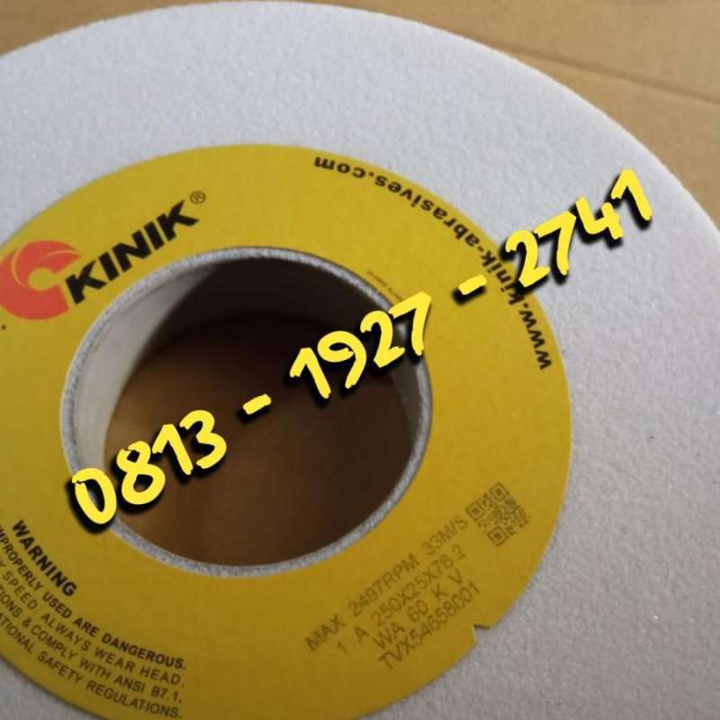 Jual Grinding Wheel Kinik Batu Gerinda 250 X 25 X 76.2 Wa 60 Kv 1 A Di ...