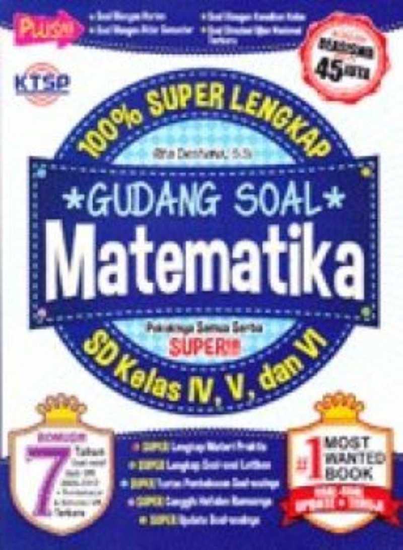 Jual Buku 100 Super Lengkap Gudang Soal Matematika Sd Kelas Iv V Dan