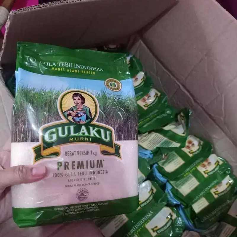 Jual GULAKU Gula Tebu Indonesia [1 kg /1 dus isi 24 Kantong] di Seller ...