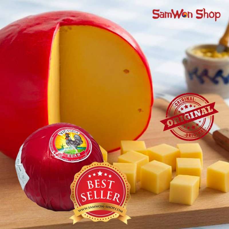 Jual Edam Victoria Dejong Cheese Full Ball Bola Keju di Seller Samwon ...