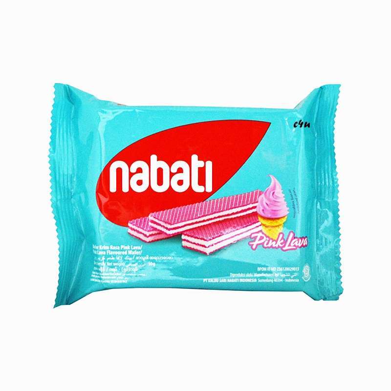 Jual Nabati Mini Wafer Rasa Pink Lava [50 gr] di Seller goodsnack ...
