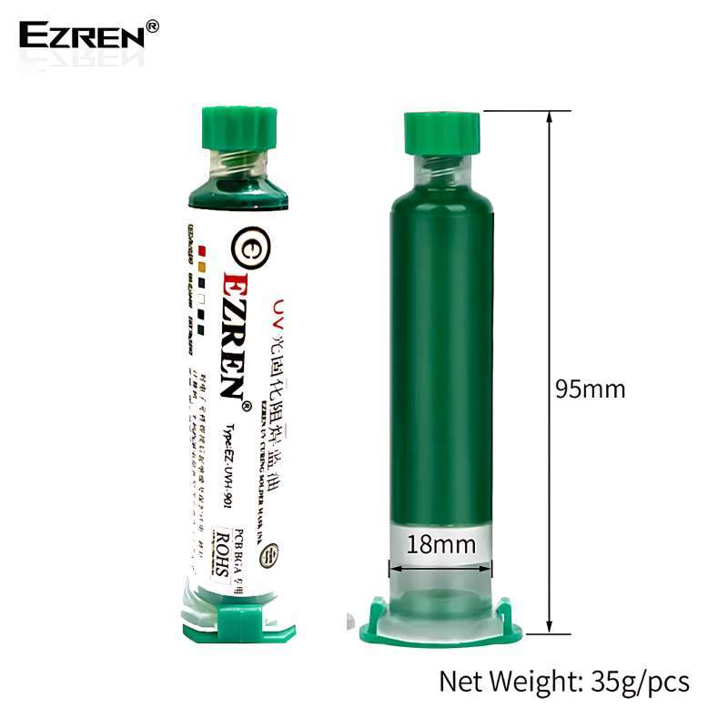 Jual Ezren Ez-0492 Cat Pcb Pasta Pelapis Uv Curable Solder Mask Uvh ...