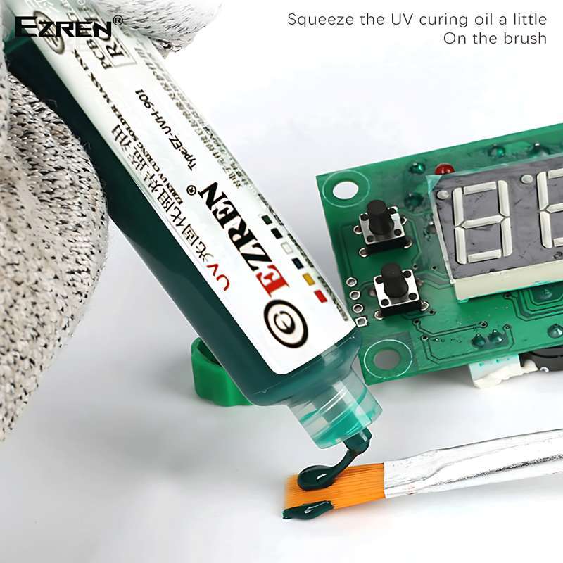 Jual Ezren Ez-0492 Cat Pcb Pasta Pelapis Uv Curable Solder Mask Uvh ...