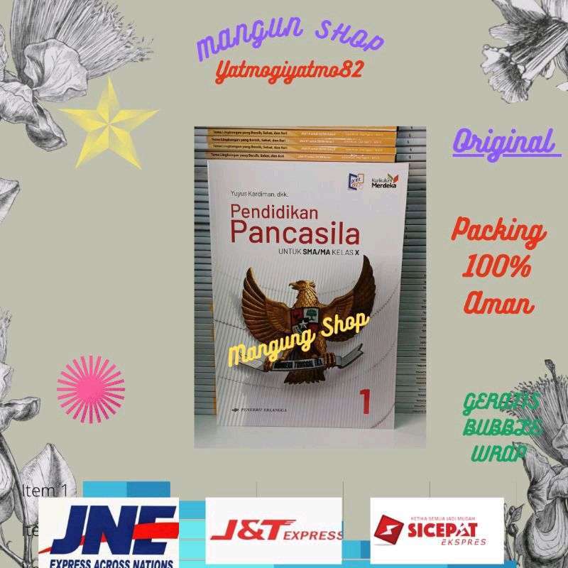 Jual Buku Pendidikan Pancasila Kelas X.10 SMA Kurikulum Merdeka Erlangga di Seller Mangun Shop ...