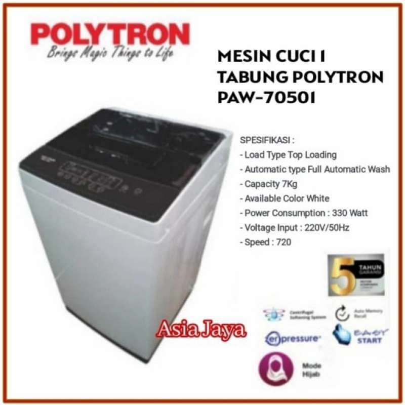 Jual Mesin cuci Polytron Top Loading 7 kg PAW 70501 di Seller Grock Store - Kota Jakarta Barat ...