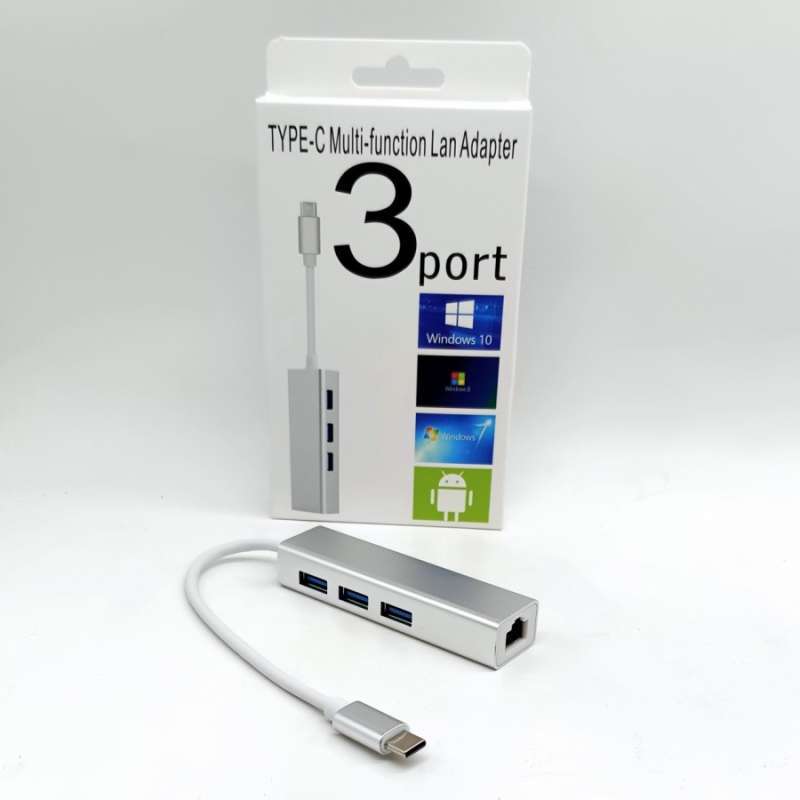 Jual TYPE-C TO LAN + HUB 3.0 GIGABIT ALUMUNIUM di Seller SANURPRO ...