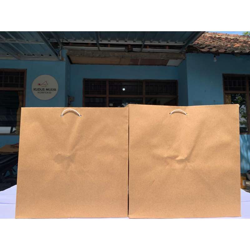 Jual Paper Bag Box Nasi Polos / Paperbag Polos Nasi Kotak / Dus Box ...
