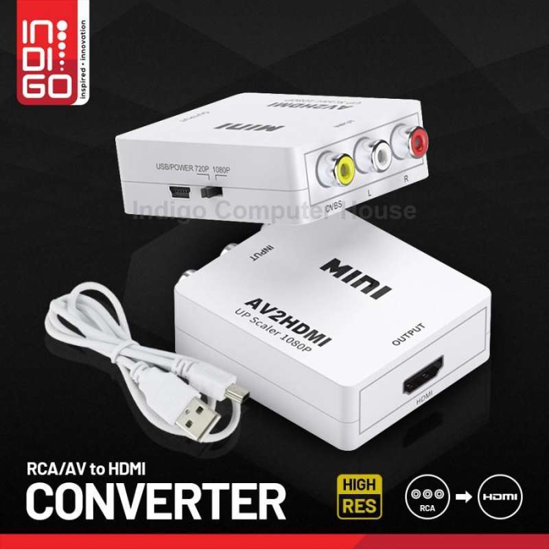 Jual CONVERTER AV RCA TO HDMI / RCA AV to HDMI CONVERTER di Seller WIRA CCTV DAN COMPUTER MEDAN ...