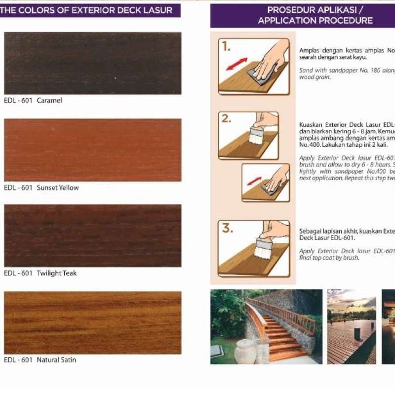 Jual Ultran Deck Lasur Edl-601 Caramel 1l Propan Cat Kayu Di Seller ...