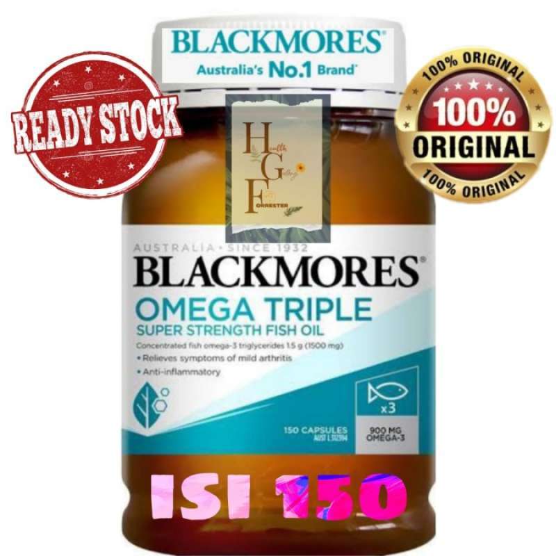 Jual Blackmores Omega Triple Super Strength Fish Oil 150 Capsules Di Seller Afifah Tick - Tegal ...