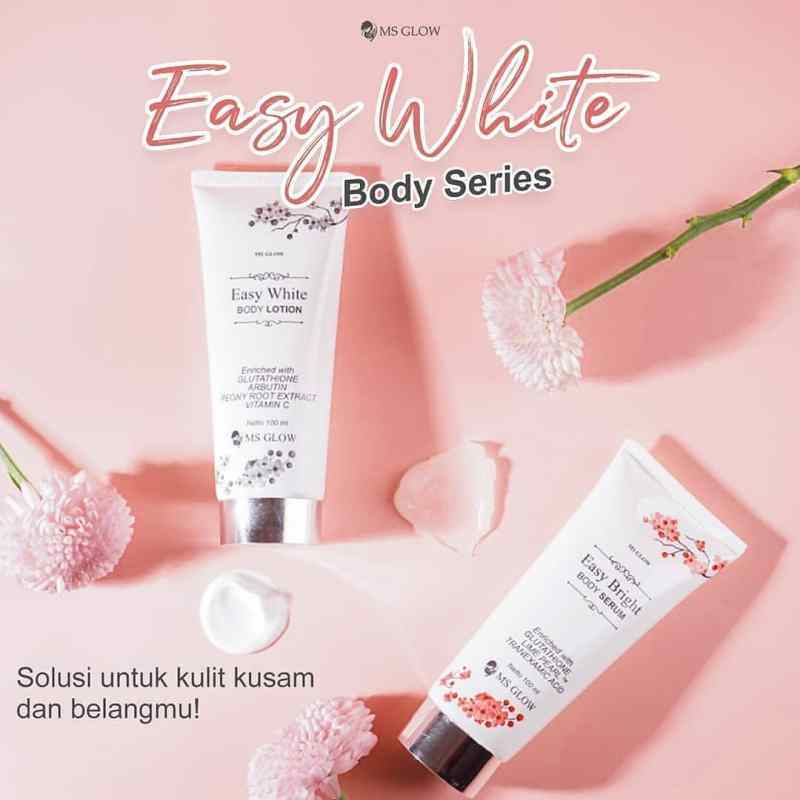 Promo Easy White Body Series Ms Glow / Paket Body Ms Glow Diskon 20% Di ...
