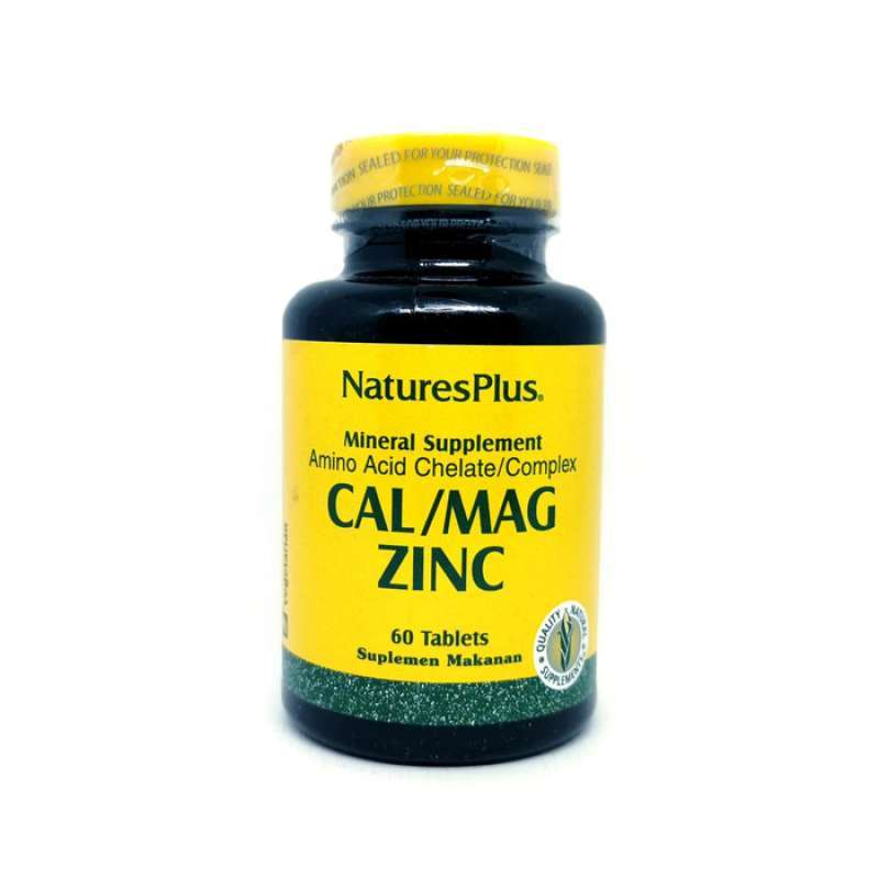 Jual Nature's Plus CAL/MAG/ZINC Natures PlusCAL MAG ZINC CALCIUM 60 ...