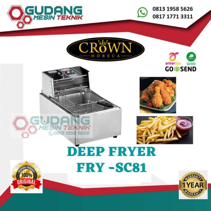 Promo CROWN Electric Deep Fryer 6 Liter SC-81 Diskon 25% di Seller NiaGaraa - Kota Jakarta Barat ...