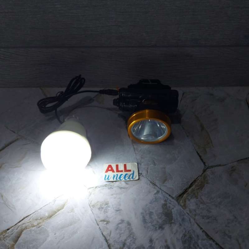 Promo for sale Senter Kepala Led Cahaya Kuning Dan Putih 8W Dimmer ...