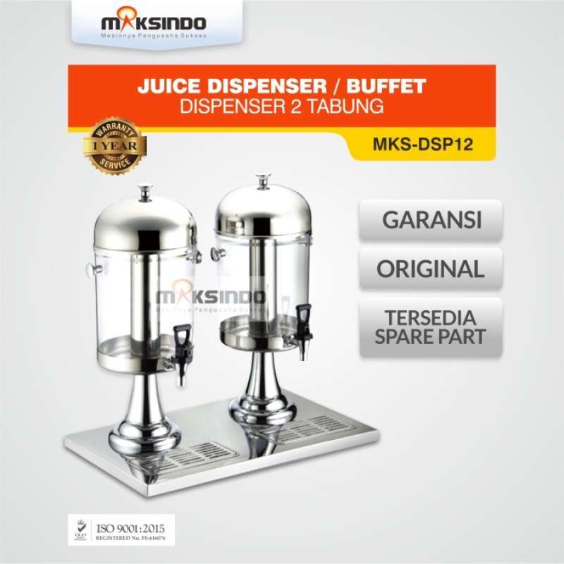 Promo Juice Dispenser / Buffet Dispenser 2 Tabung MKS-DSP12 Diskon 11% ...