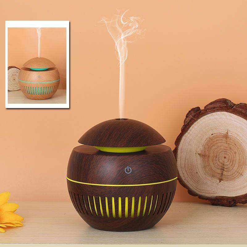 Promo Taffware Air Humidifier Ultrasonic Aromatherapy Oil Diffuser Wood ...