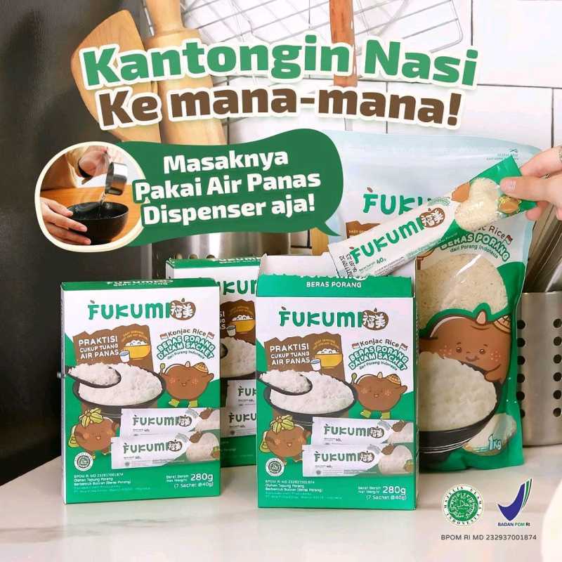 Jual fukumi beras porang 280gr box di Seller Qimira shop - Kota ...