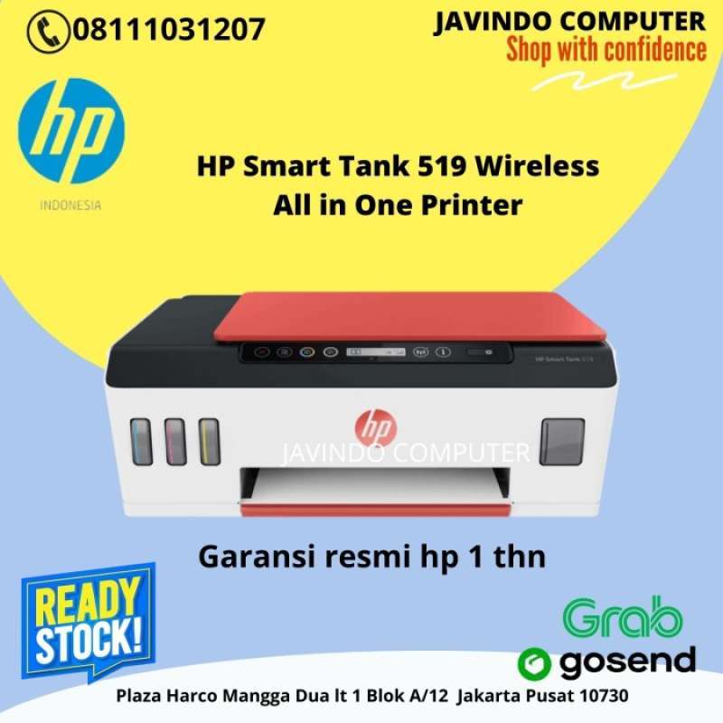 Promo HP 519 Smart Tank Wireless All-in-One Printer (Print-Copy- Scan ...