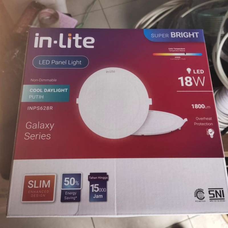 Jual Downlight Panel Led Inlite 18watt Inlite Inbow Inps628r Di Seller ...