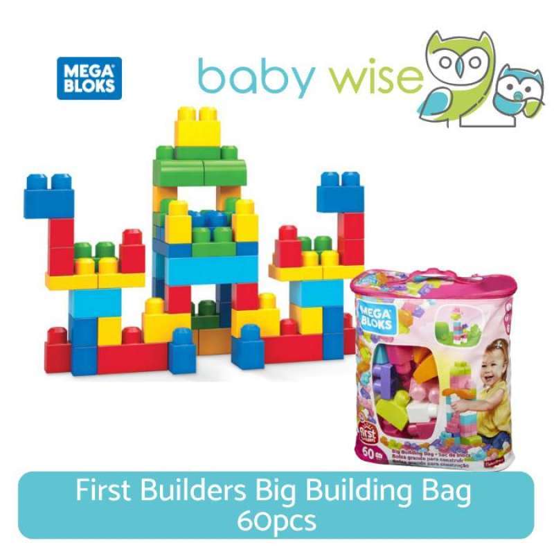 Jual Mega Bloks First Builders Big Building Bag 60pcs Di Seller Baby ...