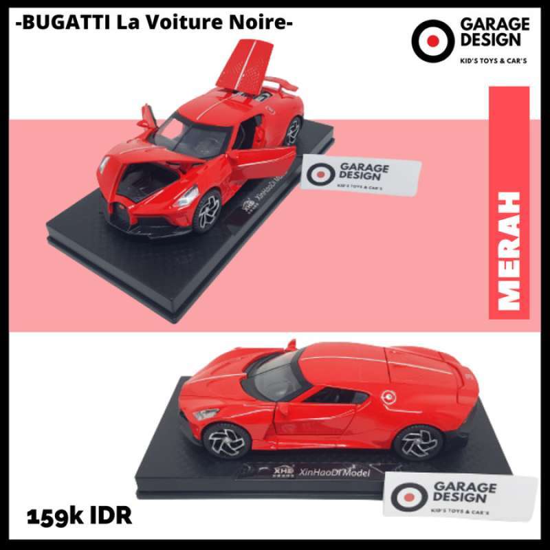 Promo Diecast Miniatur Mobil Bugatti La Voiture Noire Skala 1:32 Sport ...