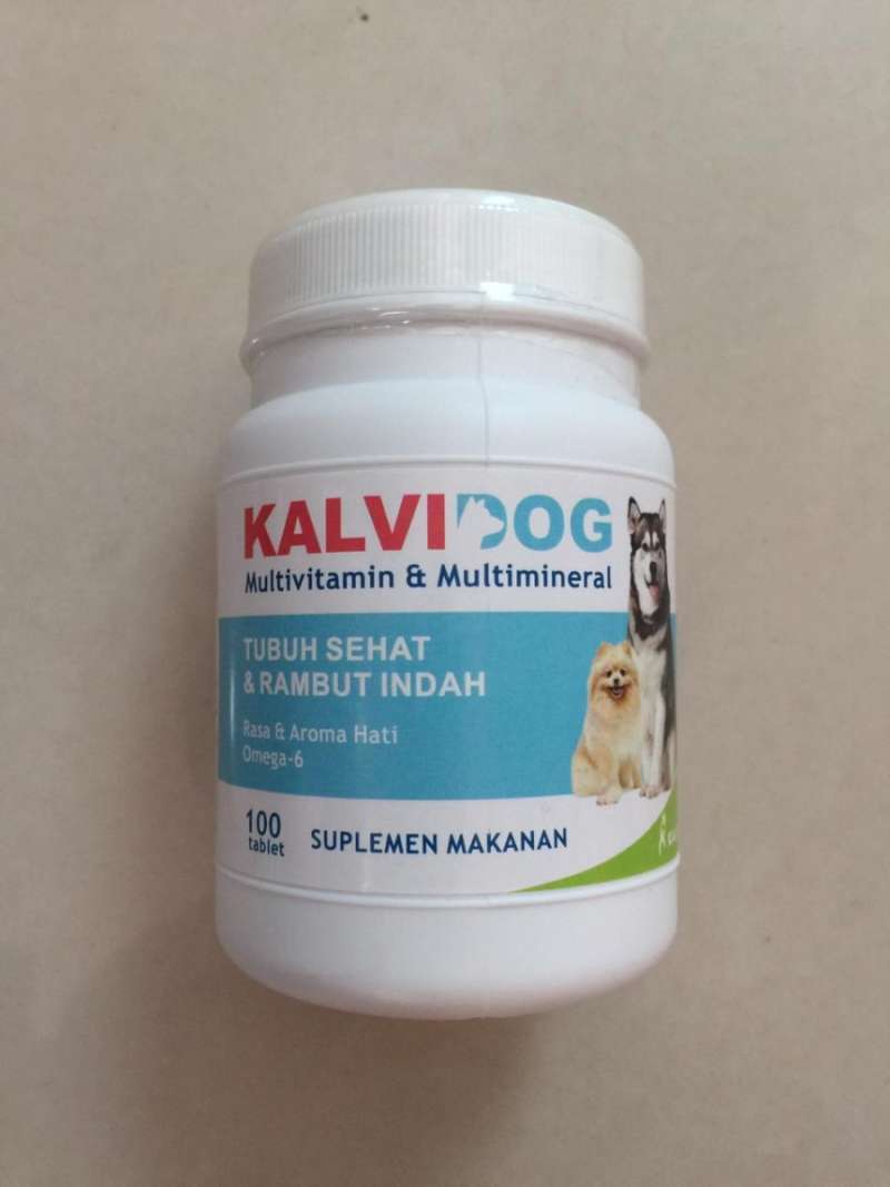 Jual Puffy Petto kalbe kalvidog multivitamin bulu anjing omega6-isi ...