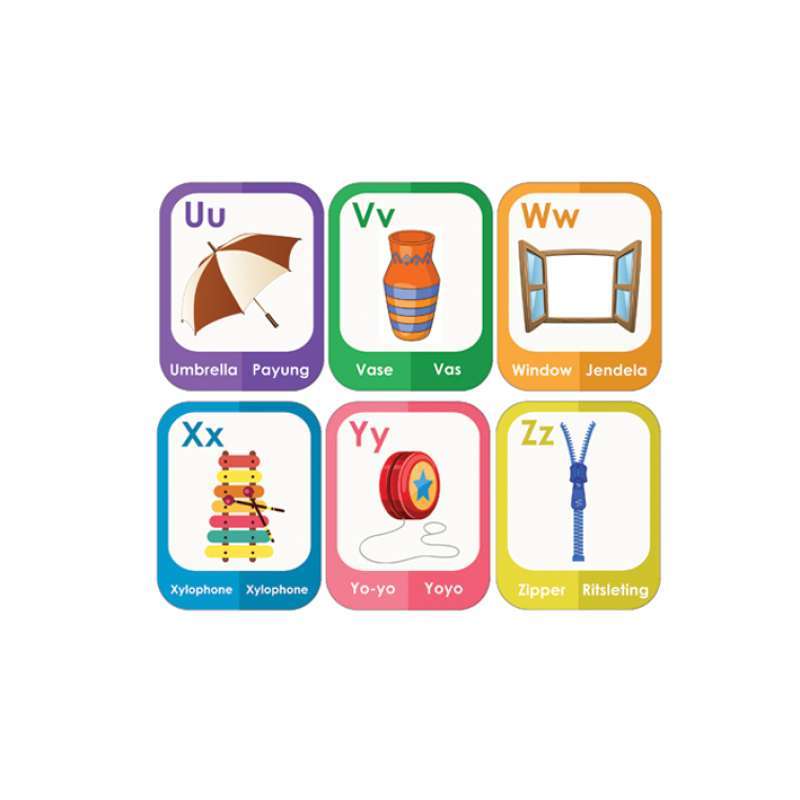 Jual Flashcard Alphabet Daily Object / Flash Card / Kartu Pintar ...