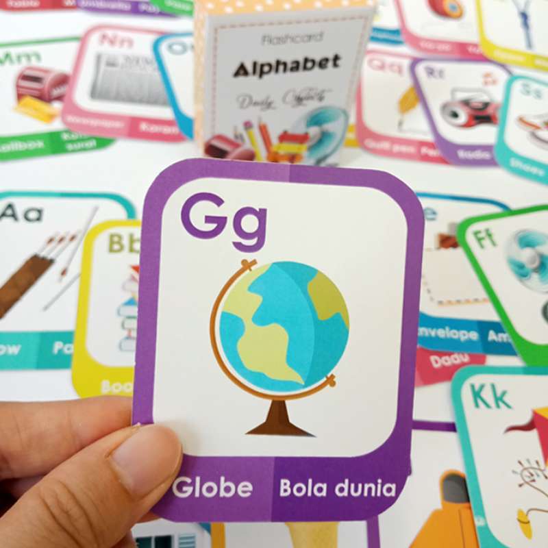 Jual Flashcard Alphabet Daily Object / Flash Card / Kartu Pintar ...
