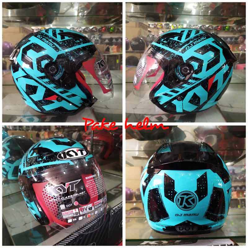 Jual HELM KYT DJ MARU #16 AQUA BLUE HELM KYT HALF FACE di Seller PAKE HELM - Kota Jakarta Timur ...