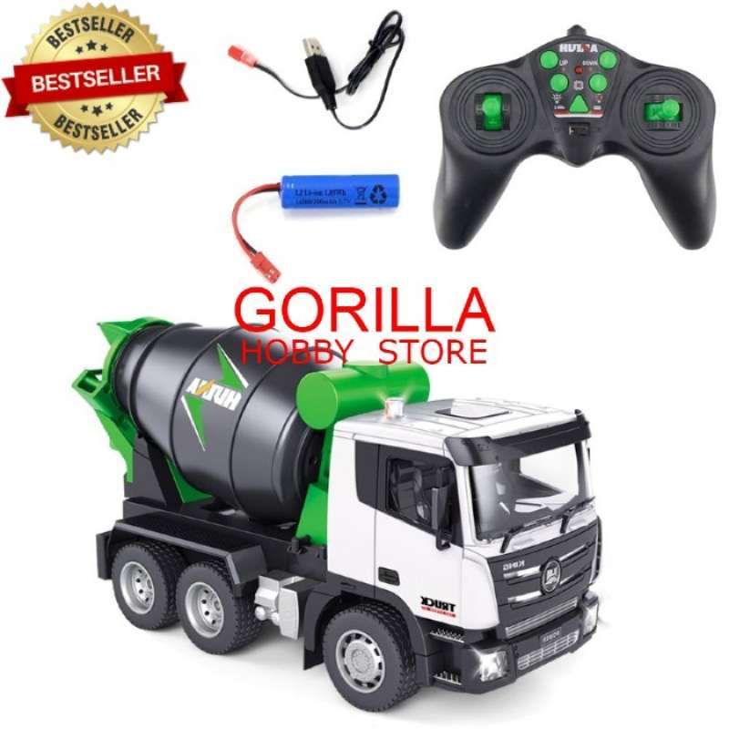 Jual Mainan Remote Control Truk Molen Semen Huina 1557 2.4Ghz Truck Rc ...