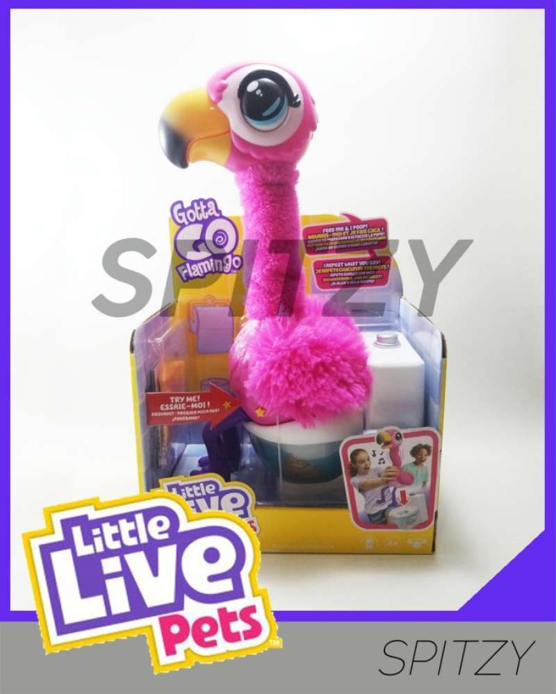 Promo Little Live Pets Gotta Go Flamingo Interactive Plush Toy ...