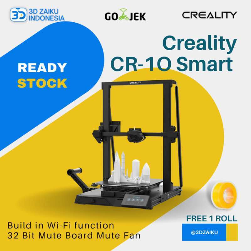 Promo 3D Printer Creality CR-10 SMART V2.0 Auto Wifi Control Silent ...