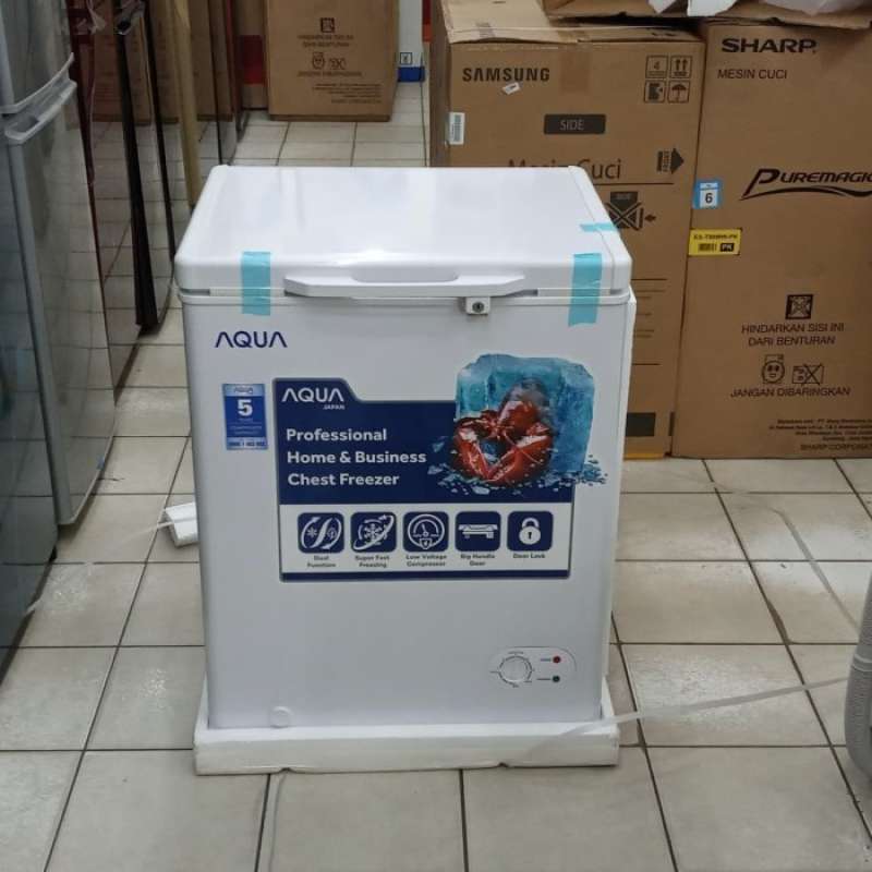 Promo FREEZER BOX AQUA AQF-100W(100 L) Diskon 11% di Seller NiaGaraa ...