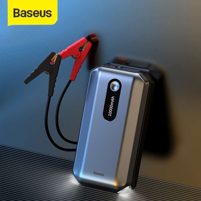 Promo BASEUS Car Jump Starter Aki Mobil Accu Car Jumper Power Bank ...