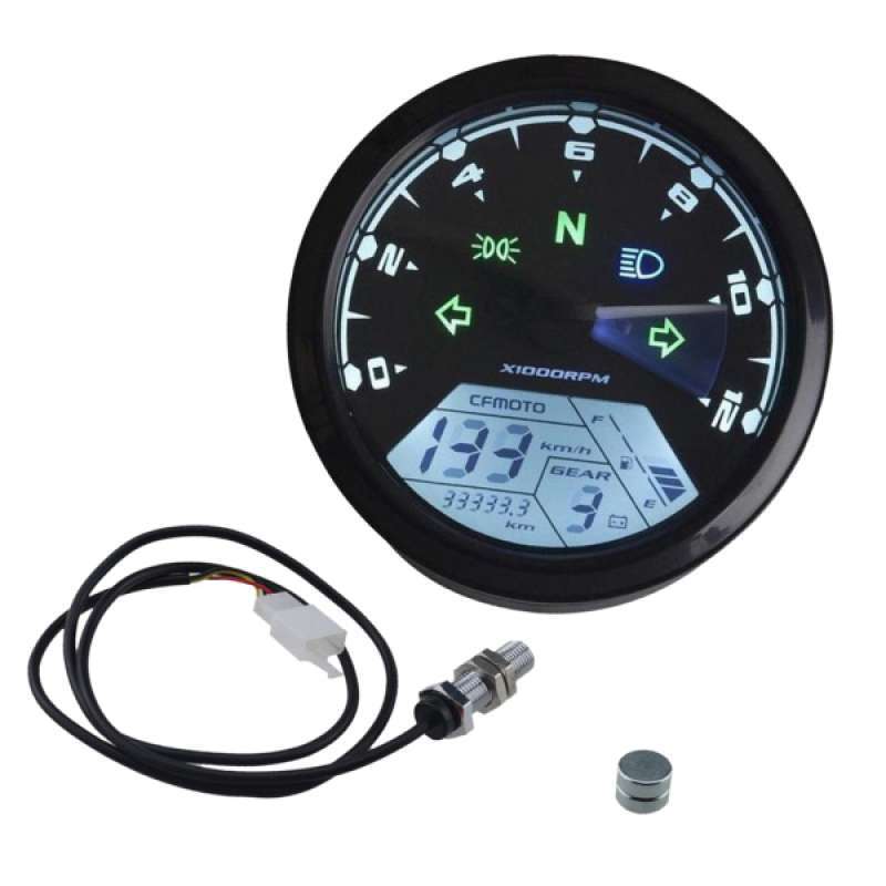 Promo LCD Digital 12000RPM Speedometer Tachometer for Odometer ...