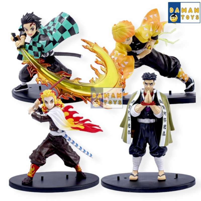 Jual Action Figure Demon Slayer Kimetsu Yaiba Rengoku Tanjiro Patung ...