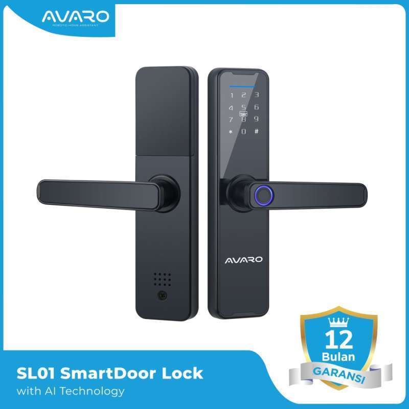 Jual AVARO SL01 Smart Door Lock Kunci Pintu Digital Pintar Digital Smart Lock Fingerprint di ...