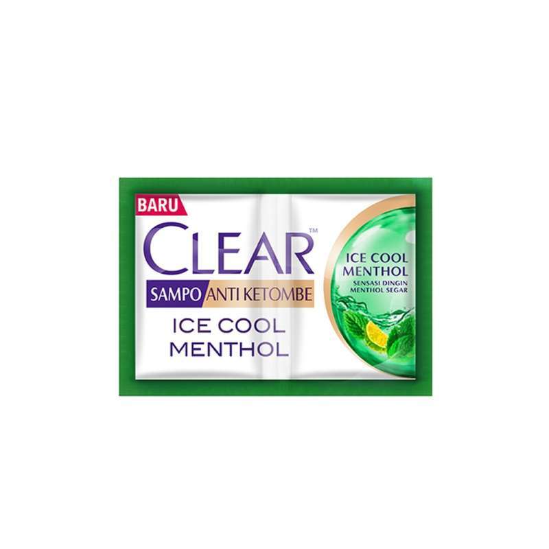 Jual Clear Anti Dandruff Shampo Anti Ketombe Ice Cool Menthol [10 mL/12 ...