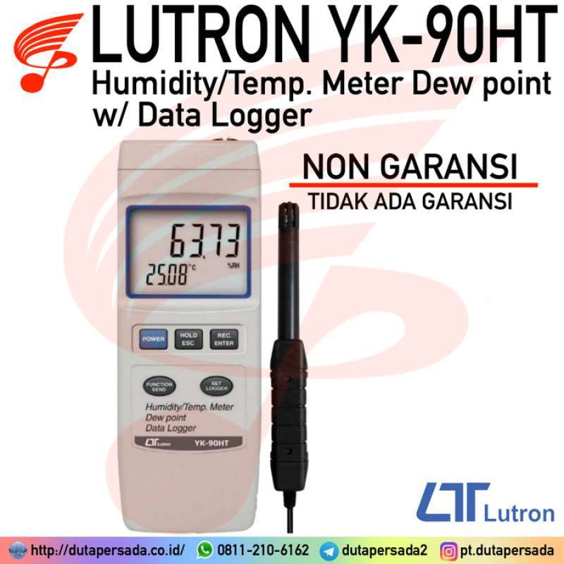 Promo Lutron Yk-90Ht Humidity Meter Temp. Dew Point W/ Data Logger Ht-3006A Diskon 23% di Seller ...