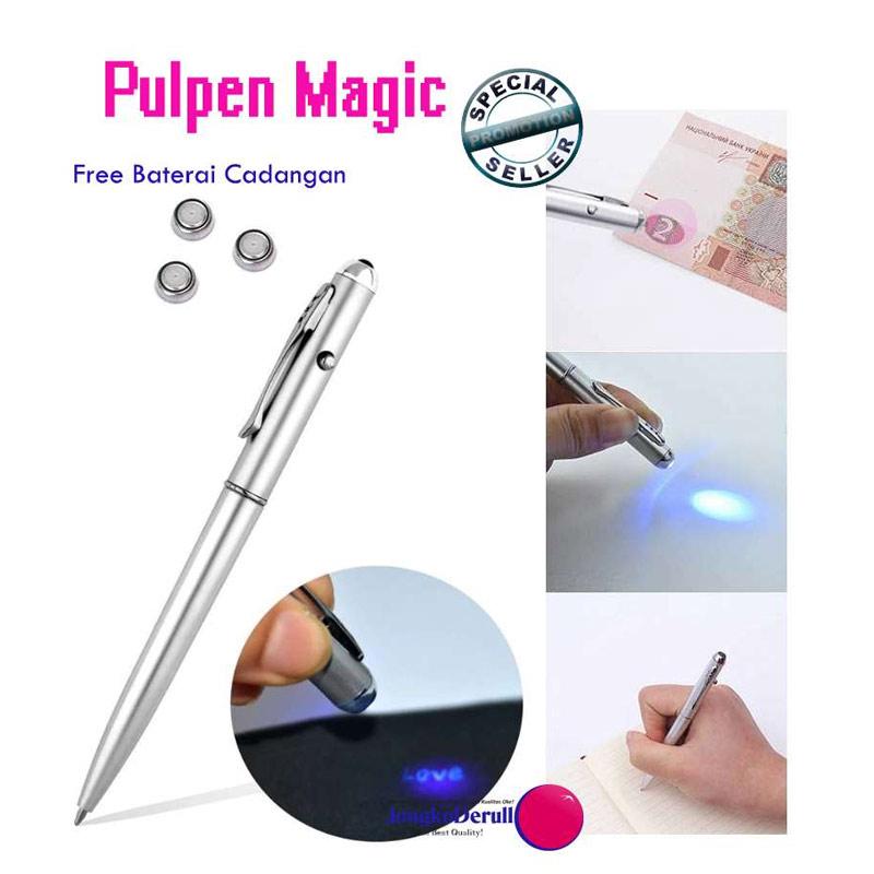 Promo Pulpen Magic Invisible Ink With Ultraviolet - Pena Ajaib Tinta ...