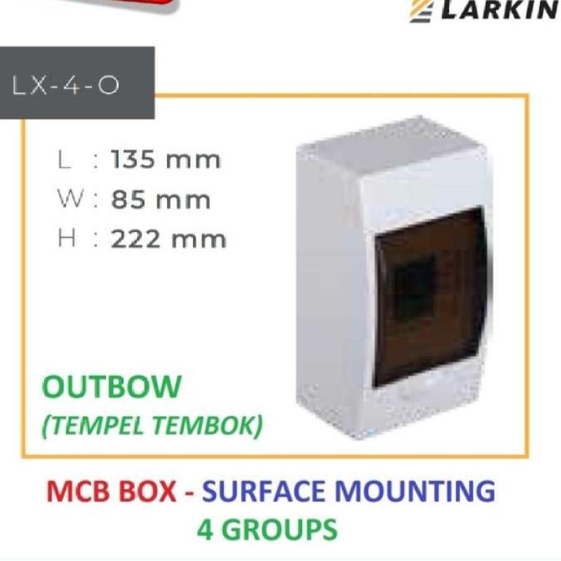 Promo Mcb Box 4 Groups - Surface Mounting / Tempel Tembok Diskon 17% di ...