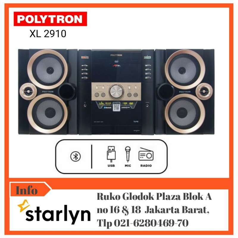 Jual Polytron Compo Mini Hifi + Bluetooth Xl2910 Xl 2910 Di Seller Cv ...