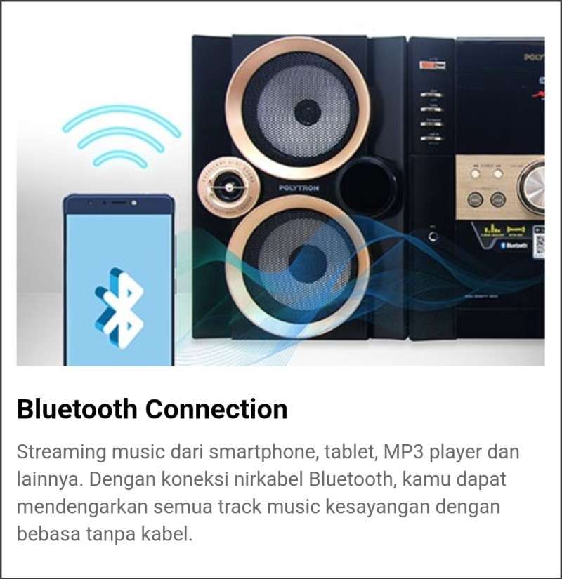 Jual Polytron Compo Mini Hifi + Bluetooth Xl2910 Xl 2910 Di Seller Cv ...