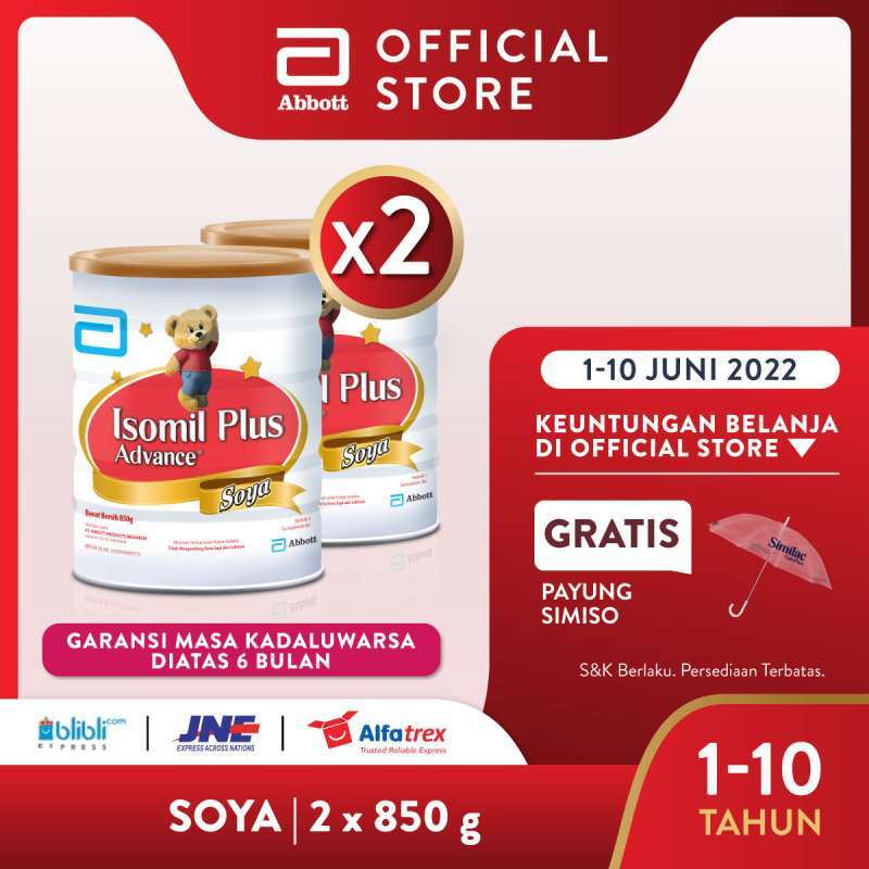 Jual Isomil Plus Advance Soya 850 G (1-10 Tahun) Susu Pertumbuhan Anak ...