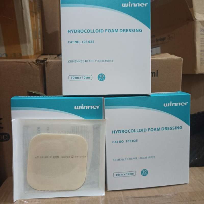 Promo Foam Dressing Hydrocolloid Plester Luka Decubitus Winner Diskon ...