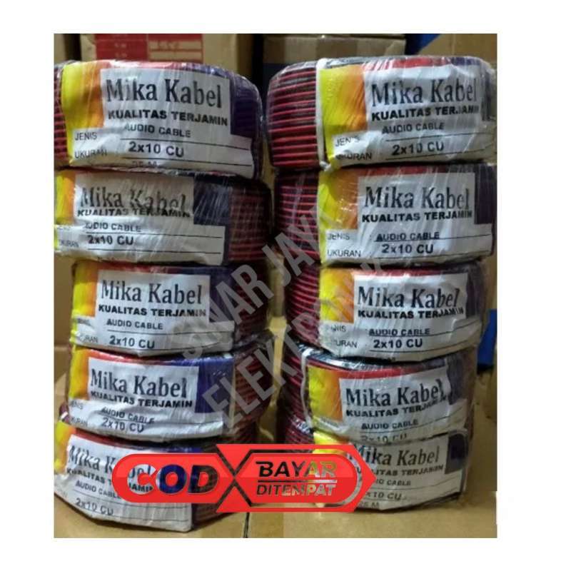 Jual Kabel Audio/spiker/walet/listrik 2x10 25meter Serabut Tebal Merek ...